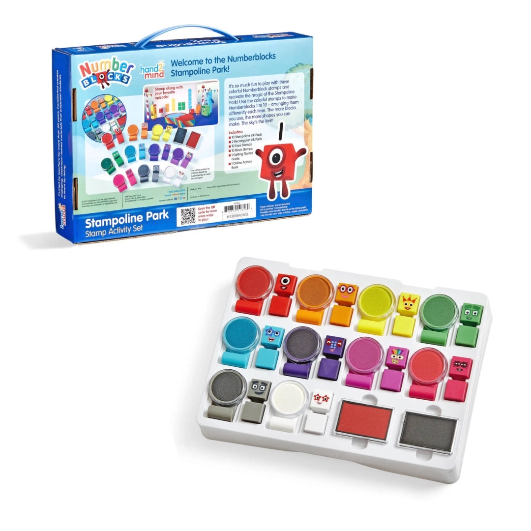 Hand2mind Numberblocks Stampoline Park Juego de Actividades de Sellos ...