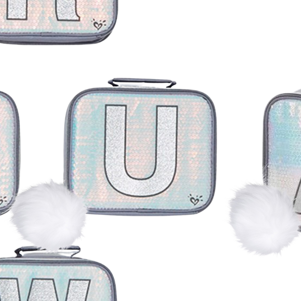 Lonchera Marca Justice Letra U Escarchada – HBK Happy Store