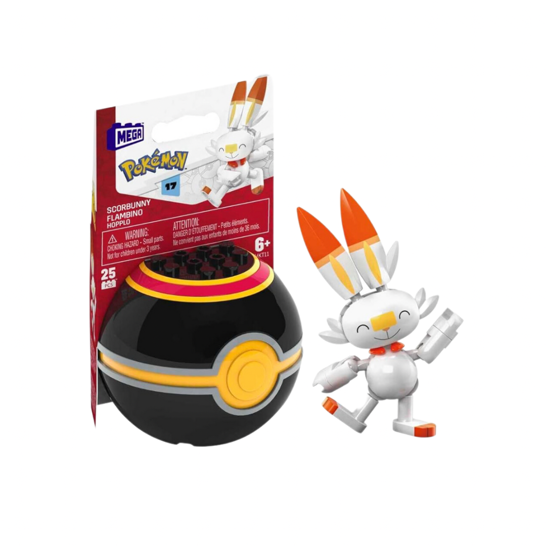 Mega Construx Pokémon Scorbunny 25 Piezas – HBK Happy Store