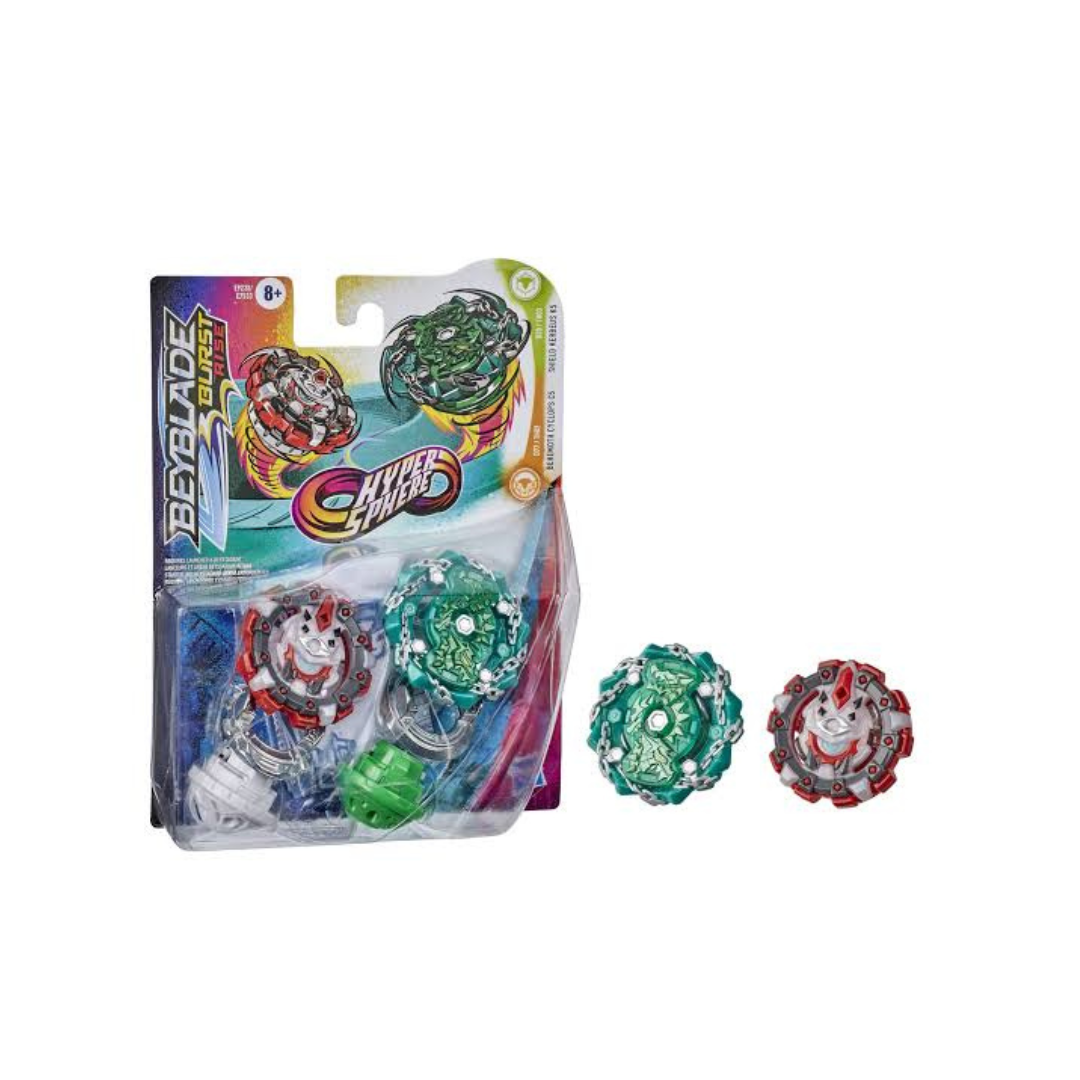 Beyblade Behemoth Cyclops C5 Versus Shield Kerbeus K5 Beyblade Burst R ...