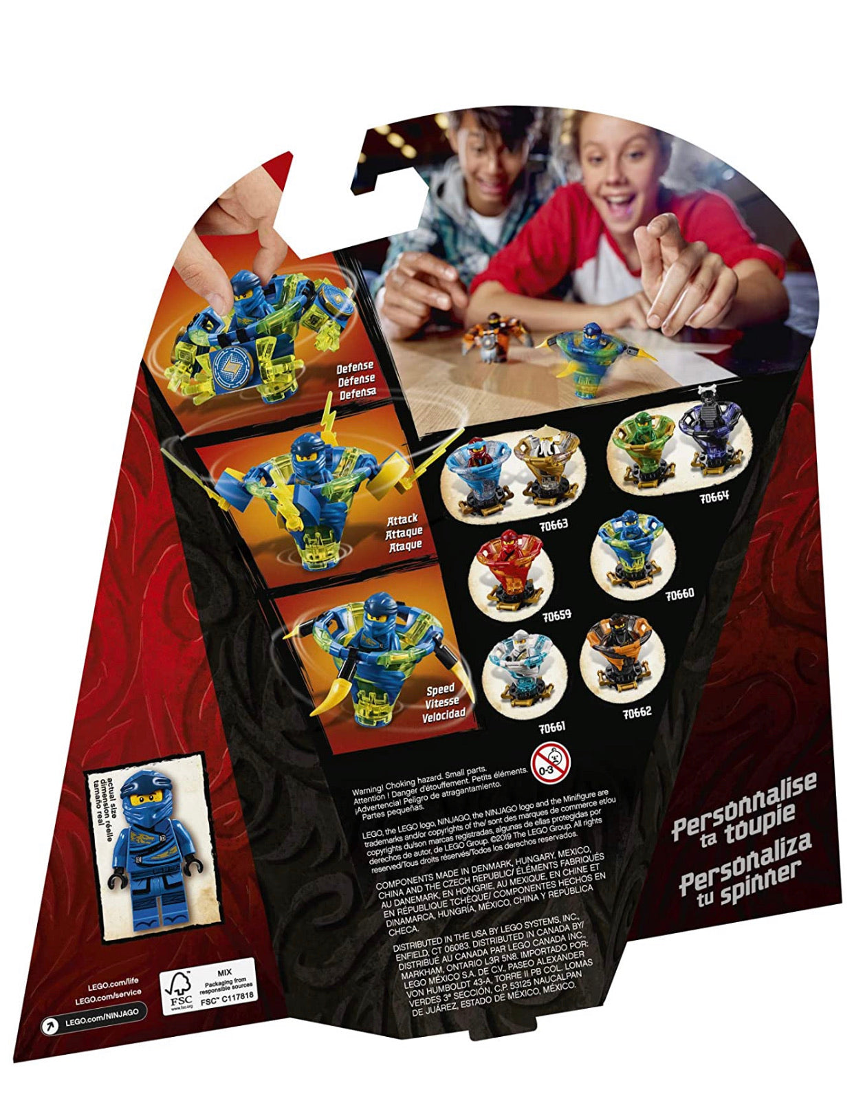 Lego 70660 Ninjago Jay Spinjitzu Master 97 Piezas – HBK Happy Store