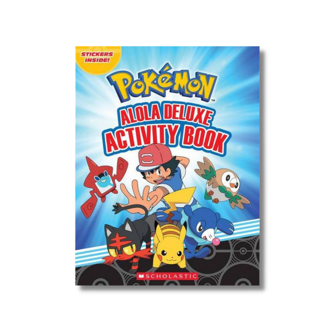 Pokemon Exclusivo Alola Deluxe Activity Book – HBK Happy Store