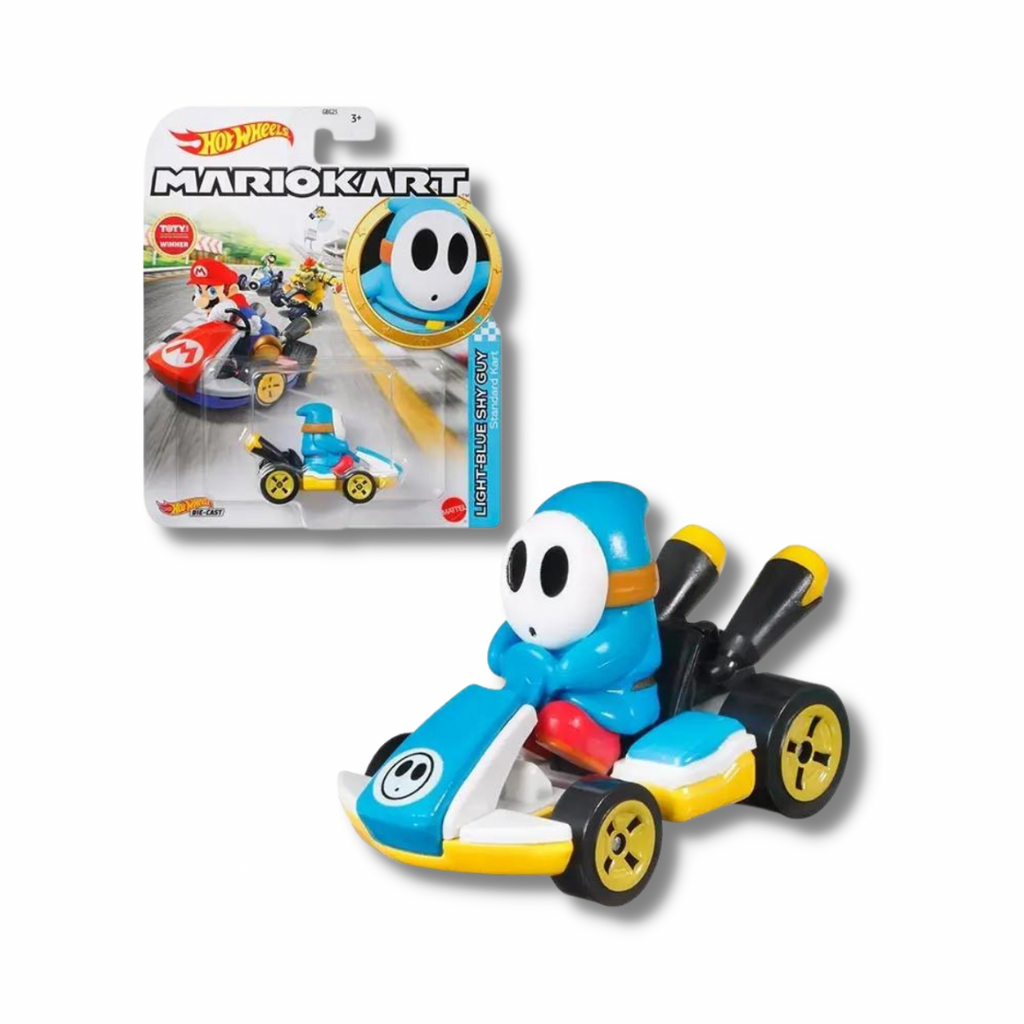 Light-Blue Shy Guy Standard Kart MarioKart Hot Wheels Super Mario – HBK ...