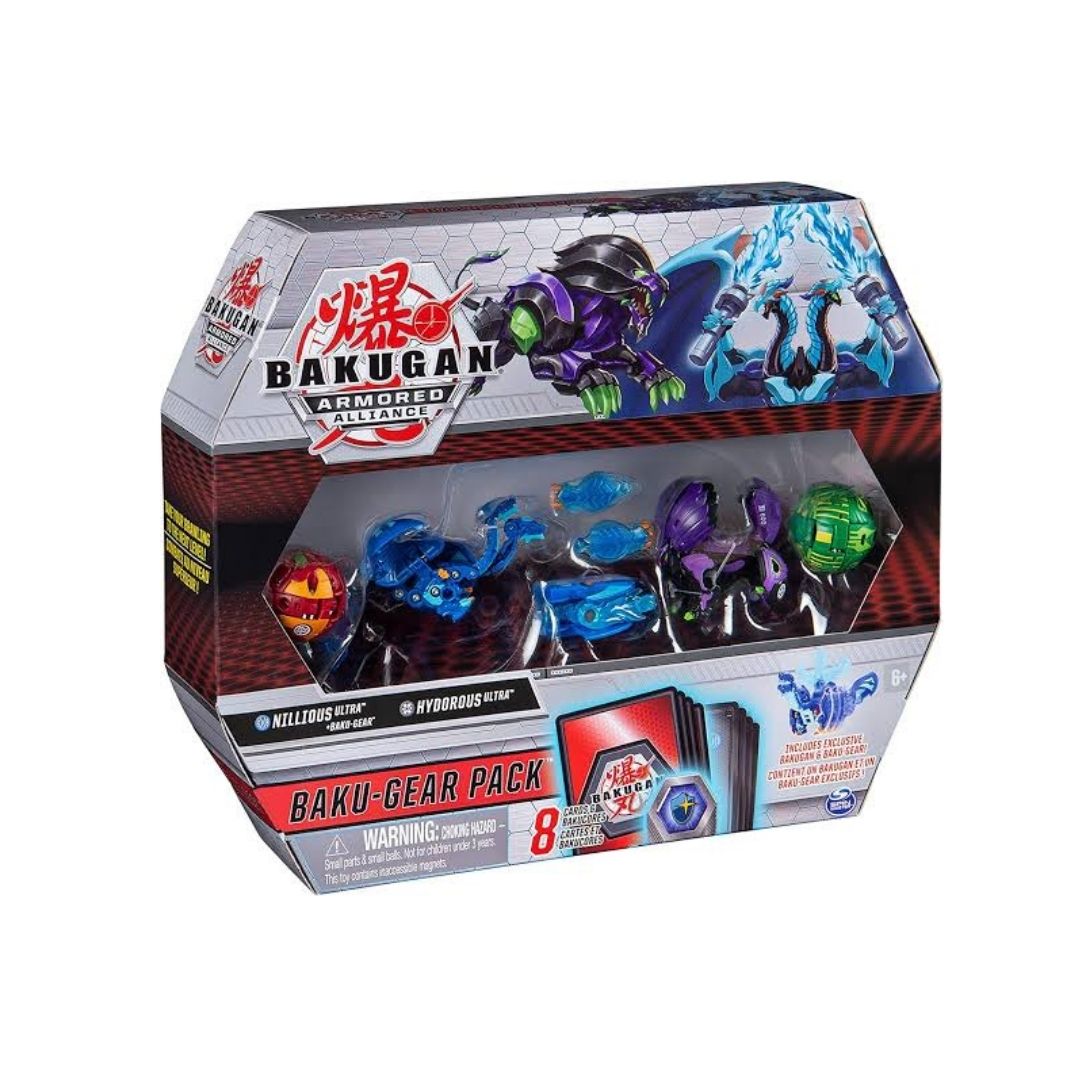 Bakugan Baku Gear 4-Pack Nillious Ultra - Baku Gear Vs Hydorous Ultra – HBK Happy Store